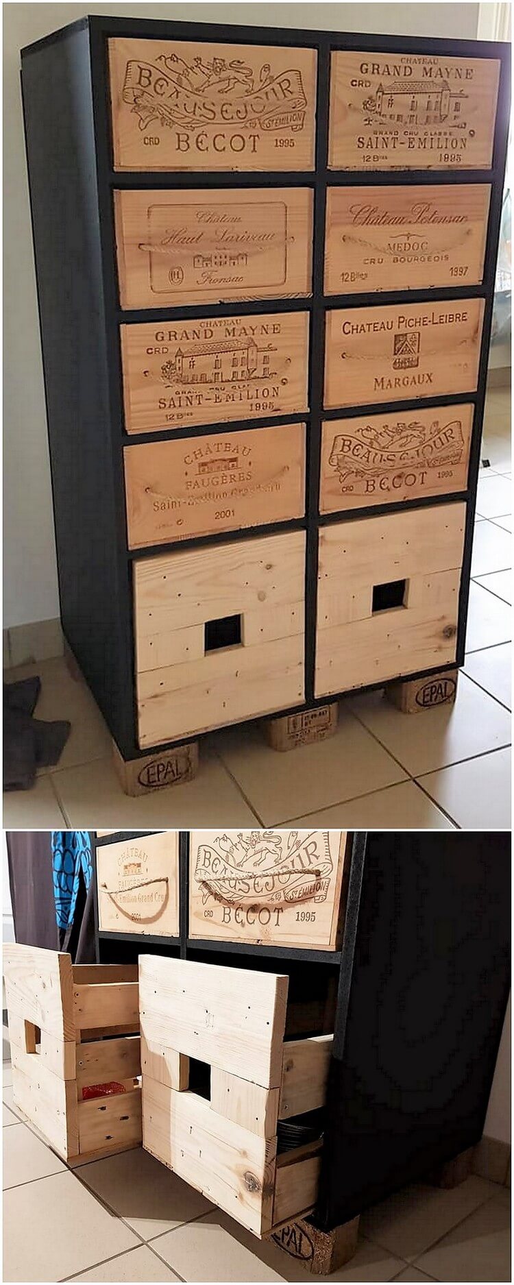 Pallet Chest of Drawers | Wooden Pallet Ideas