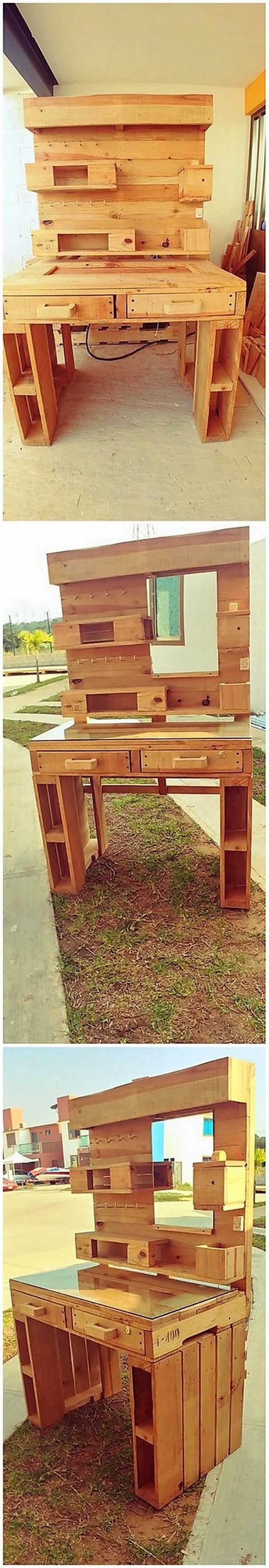 Pallet Dressing Table | Wooden Pallet Ideas
